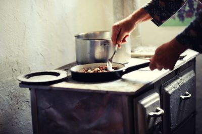 Heat and Eat on a Wood-Burning Cook Stove - Countryside